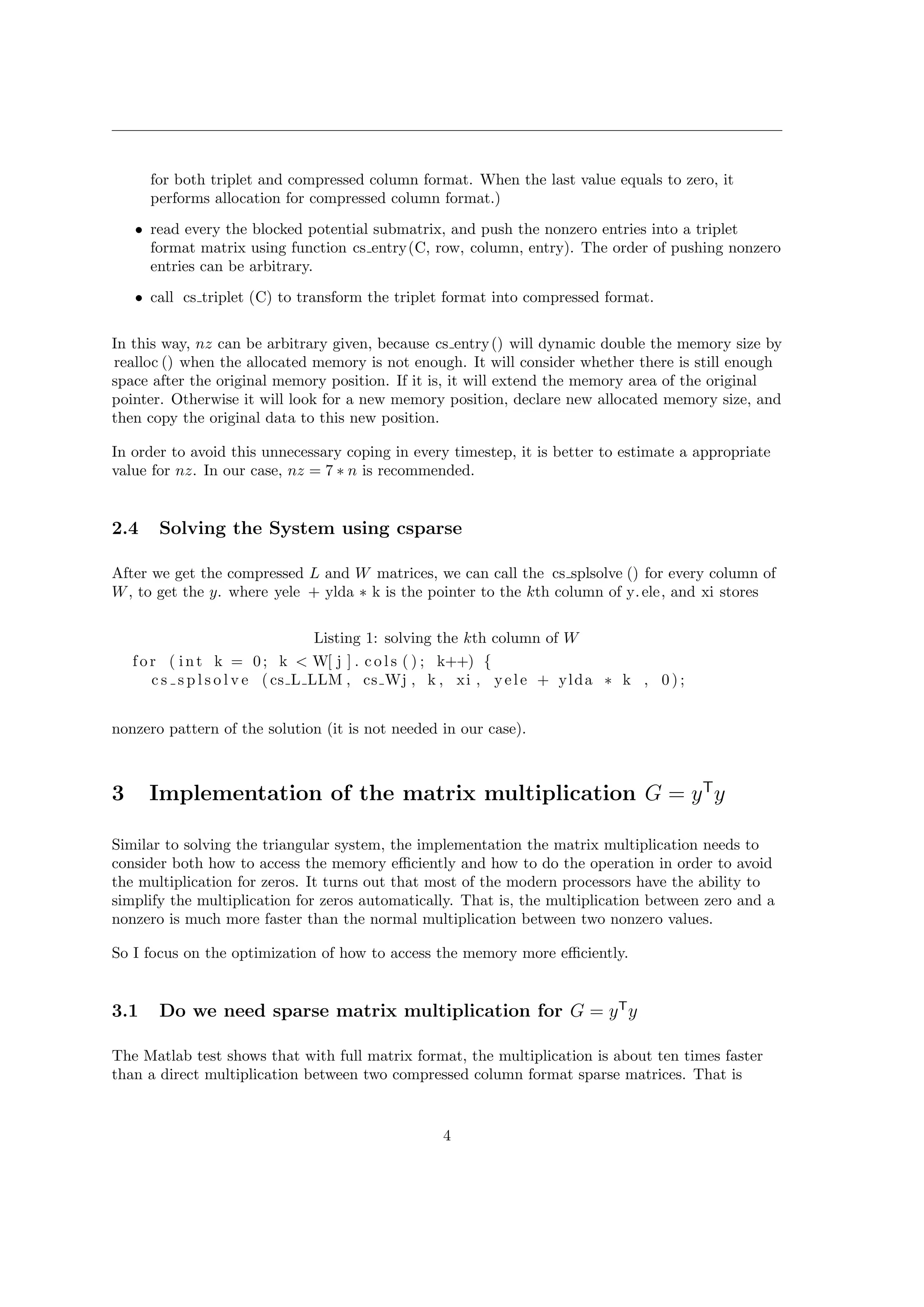 Using Sparse Matrix for the Contact Calculation_ZhanWang | PDF ...