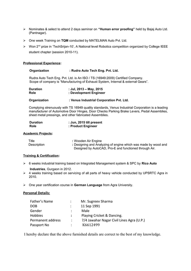 Resume_ Vivek Sharma_3yrs. | PDF