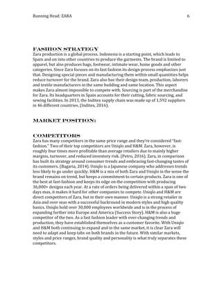 Fashion Merchandising Seminar; ZARA | PDF