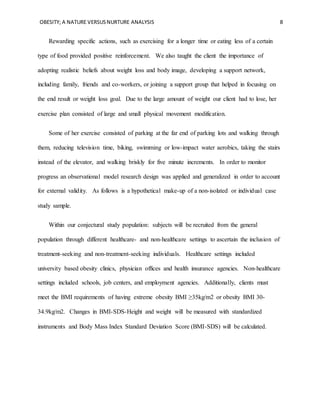 Obesity Research Paper | DOCX