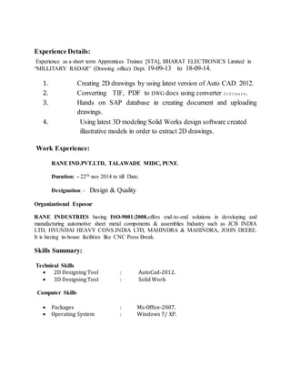 Resume(Manju) | PDF