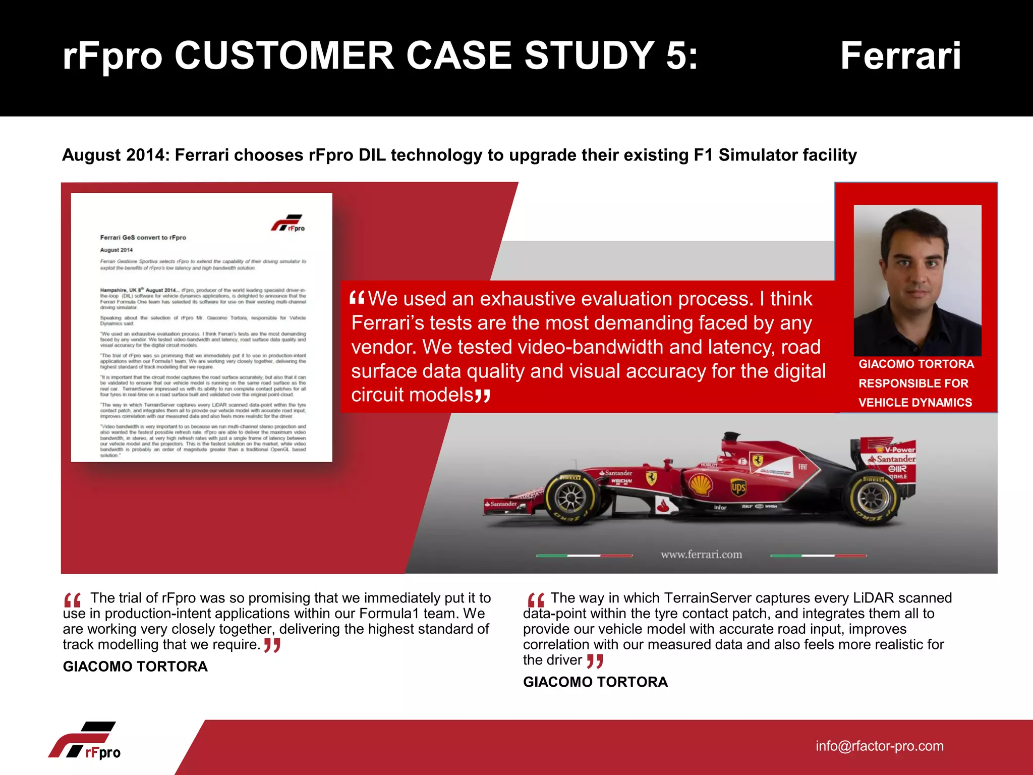 CASE STUDIES_rFpro_V4_Final | PDF