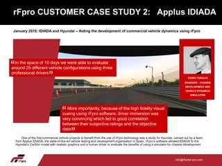 CASE STUDIES_rFpro_V4_Final | PDF