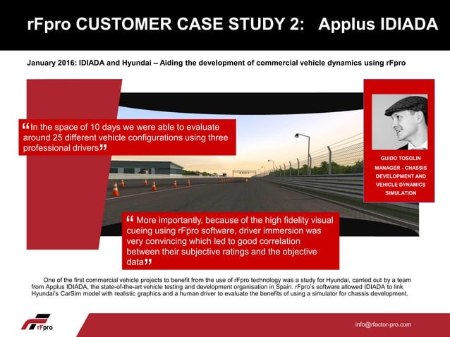 CASE STUDIES_rFpro_V4_Final | PPT