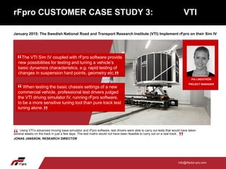 CASE STUDIES_rFpro_V4_Final | PDF