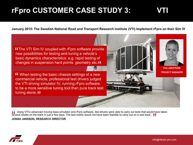 CASE STUDIES_rFpro_V4_Final | PPT