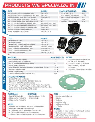 2015 EGW Special Projects Division Brochure | PDF