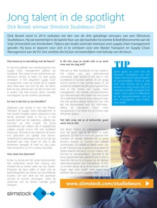 Interview Studiebeurs | PDF | Logistics and Transportation Industry ...