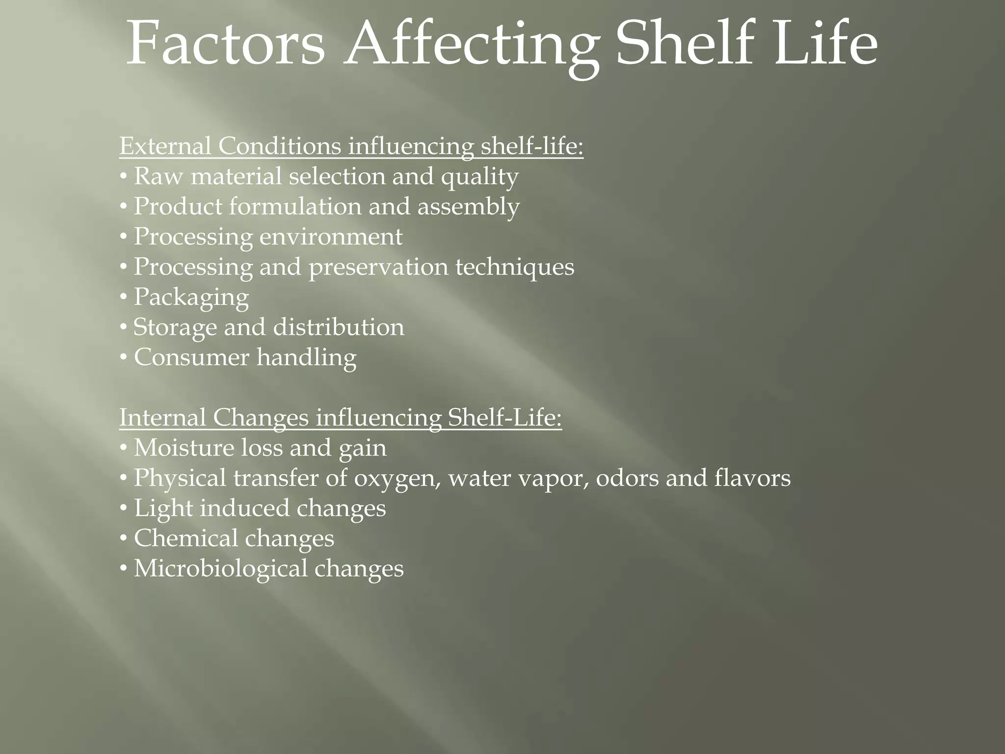 Shelf-Life Presentation update | PPT
