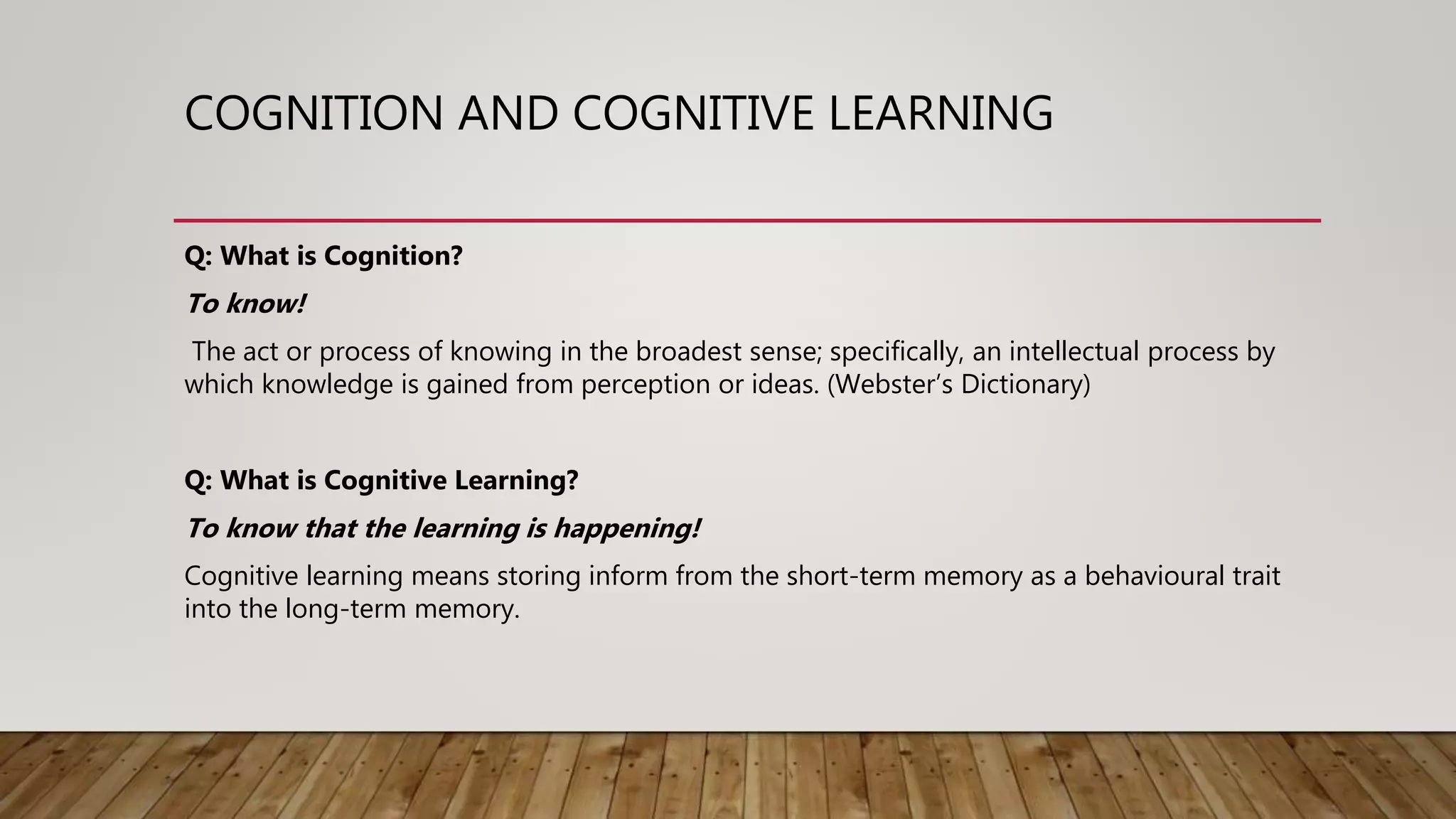 Why Cognitive Learning is Important for Technical Communication | PPSX ...