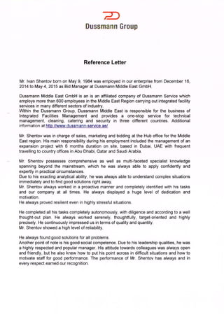 Reference Letter Middle East | PDF