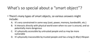 Smart Object Architecture | PPTX