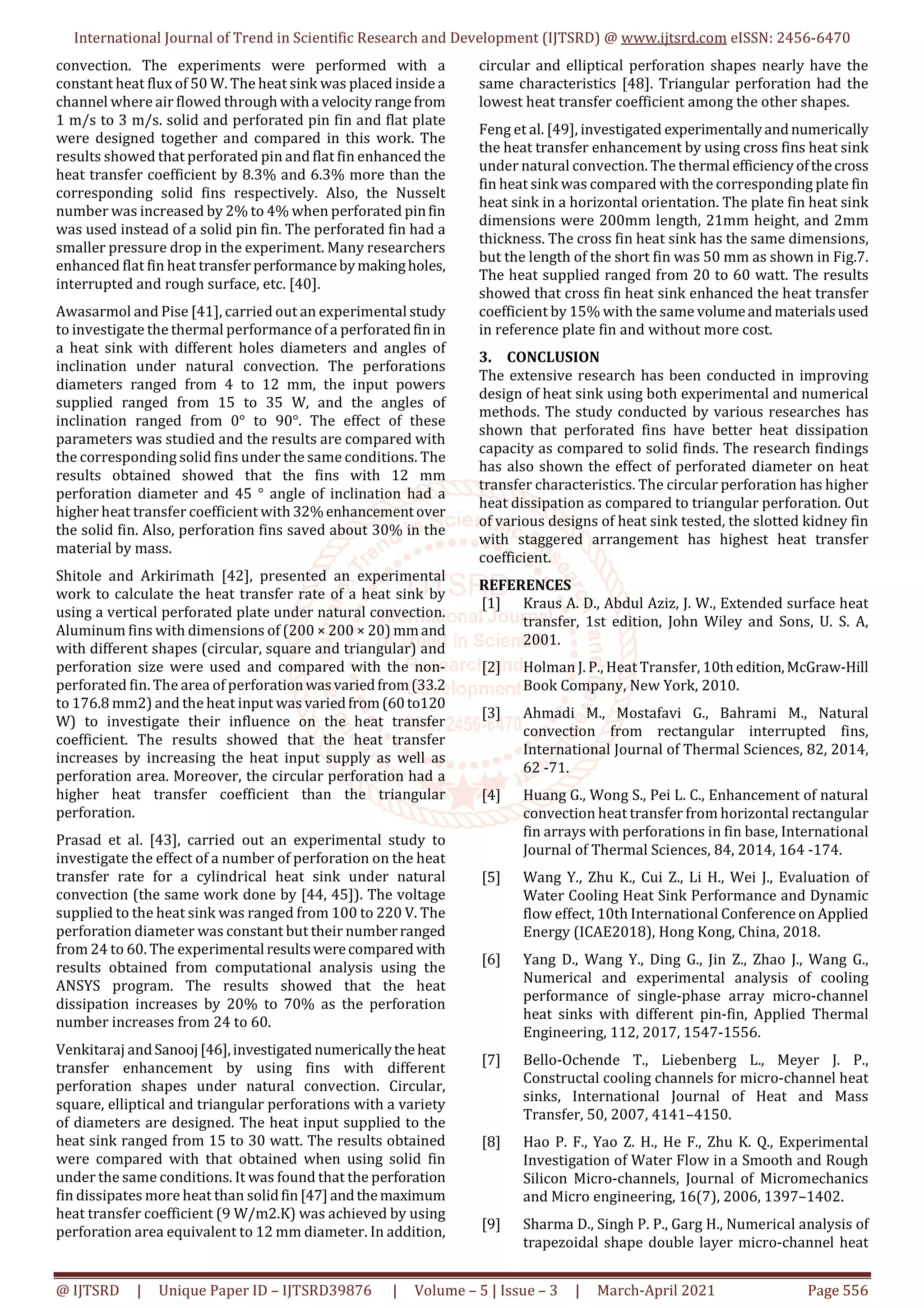 Review on Heat Sink Design and Material | PDF
