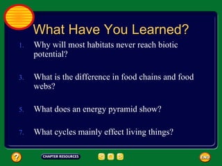 Chapter 9.3: Matter and Energy in Ecosystems | PPT