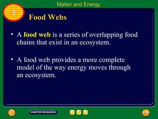 Chapter 9.3: Matter and Energy in Ecosystems | PPT