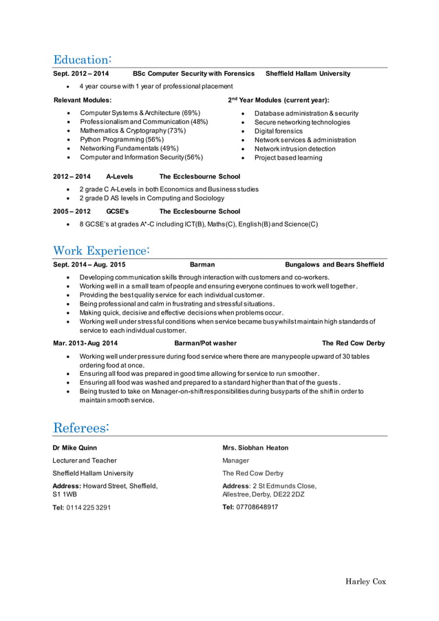 Placement_CV | DOCX