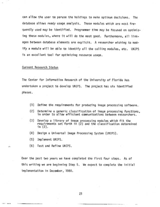 UNIPS- A universal Image Processing System | PDF