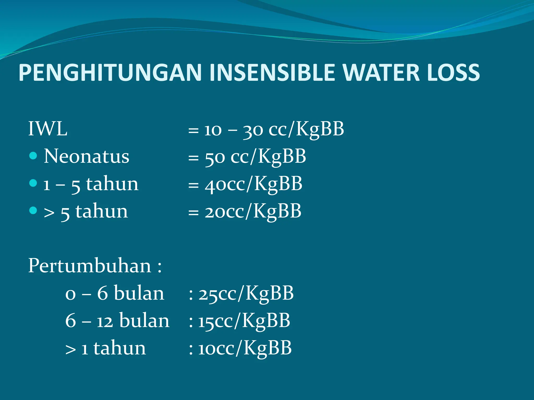 Terapi cairan pada anak ppt mahasiswa kedokteran | PPTX