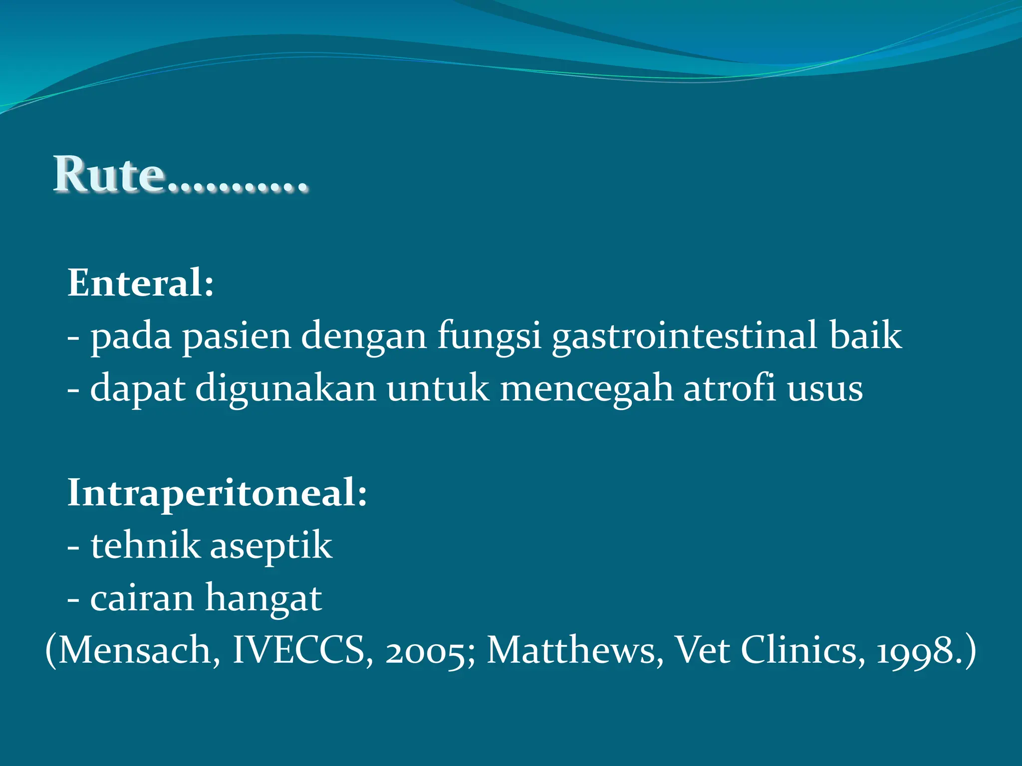 Terapi cairan pada anak ppt mahasiswa kedokteran | PPTX