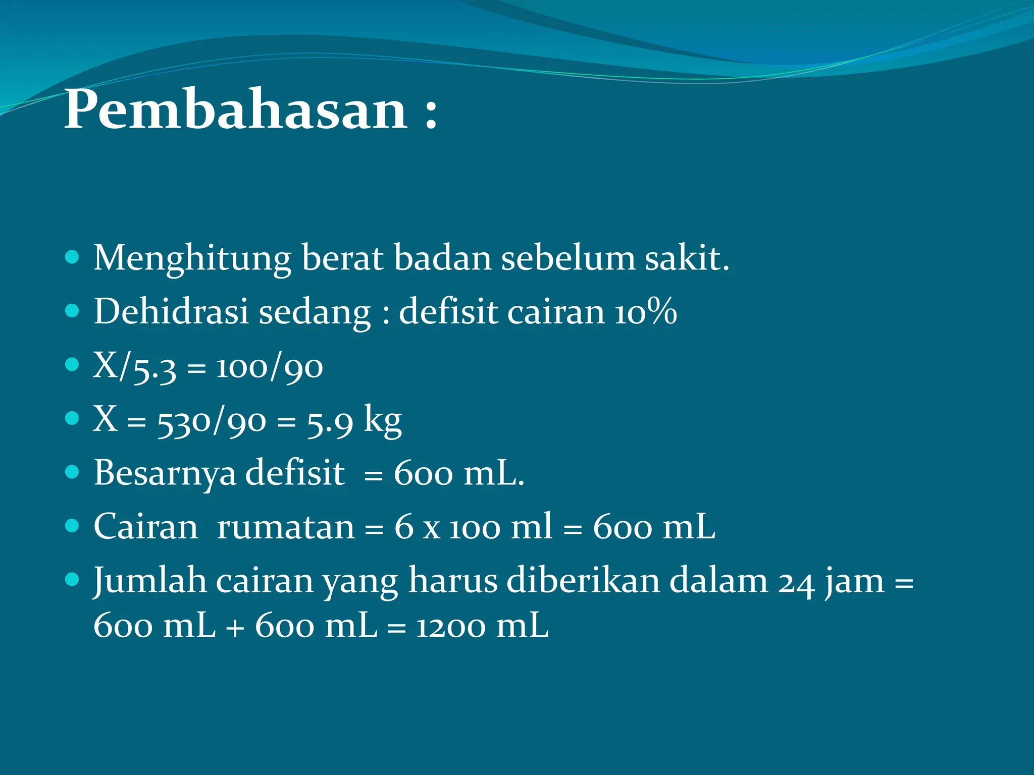 Terapi cairan pada anak ppt mahasiswa kedokteran | PPTX