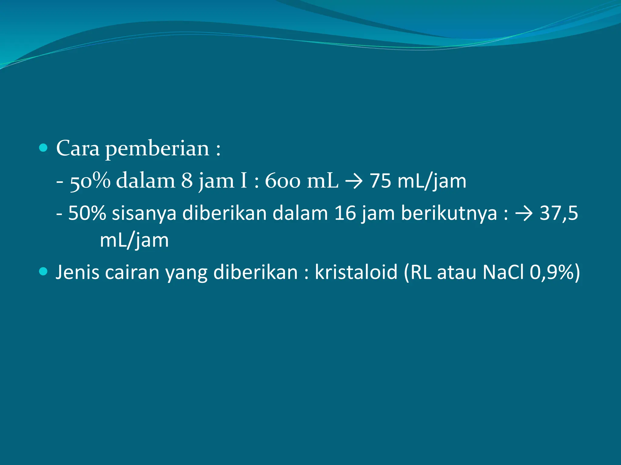 Terapi cairan pada anak ppt mahasiswa kedokteran | PPTX