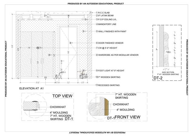 Wall Elevation A1 | PDF | Woodworking | Arts and Crafts