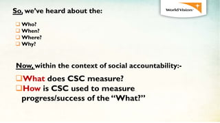 Social Accountability for Improved Community Health Otchere | PPT