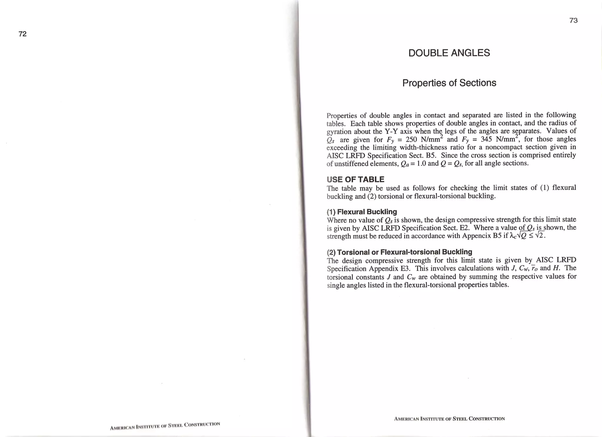 Metric Properties of Structural Shapes AISC | PDF
