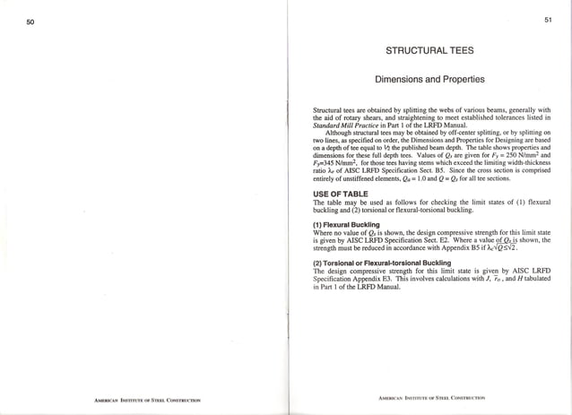 Metric Properties of Structural Shapes AISC | PDF