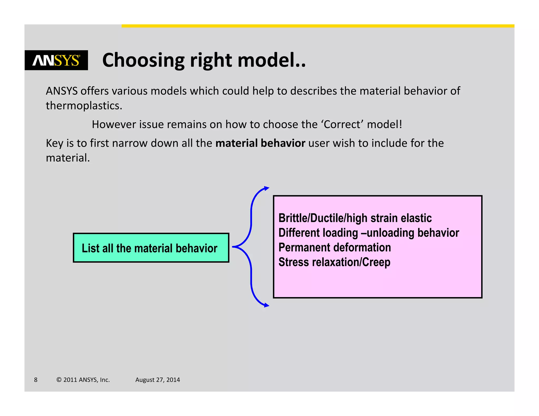 Modeling plastics in ANSYS | PDF