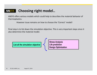 Modeling plastics in ANSYS | PDF