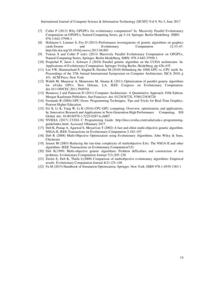 A Comparative Evaluation of the GPU vs The CPU for Parallelization of Evolutionary Algorithms ...
