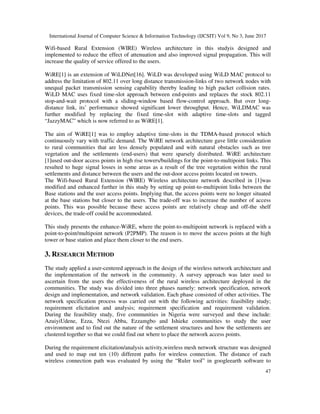 A WIRELESS NETWORK INFRASTRUCTURE ARCHITECTURE FOR RURAL COMMUNITIES | PDF