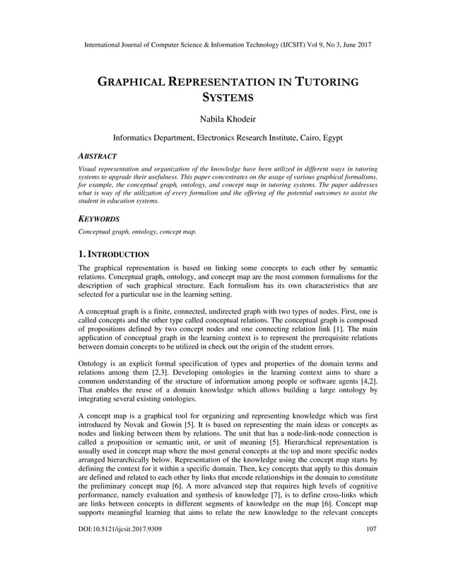 Graphical Representation in Tutoring Systems | PDF