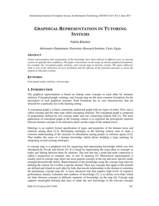 GRAPHICAL REPRESENTATION IN TUTORING SYSTEMS | PDF