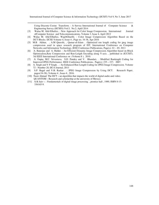 Squashed JPEG Image Compression via Sparse Matrix | PDF