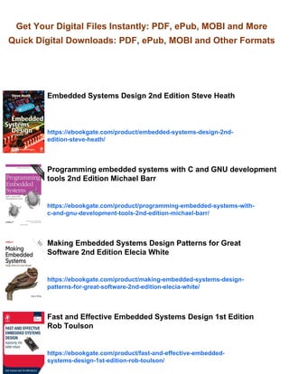 Embedded Systems Architecture Programming and Design 2nd Edition Raj ...