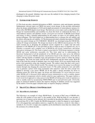IMPLEMENTATION OF LOW POWER ADIABATIC SRAM | PDF
