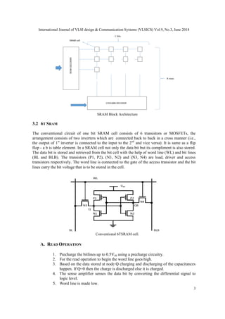 IMPLEMENTATION OF LOW POWER ADIABATIC SRAM | PDF