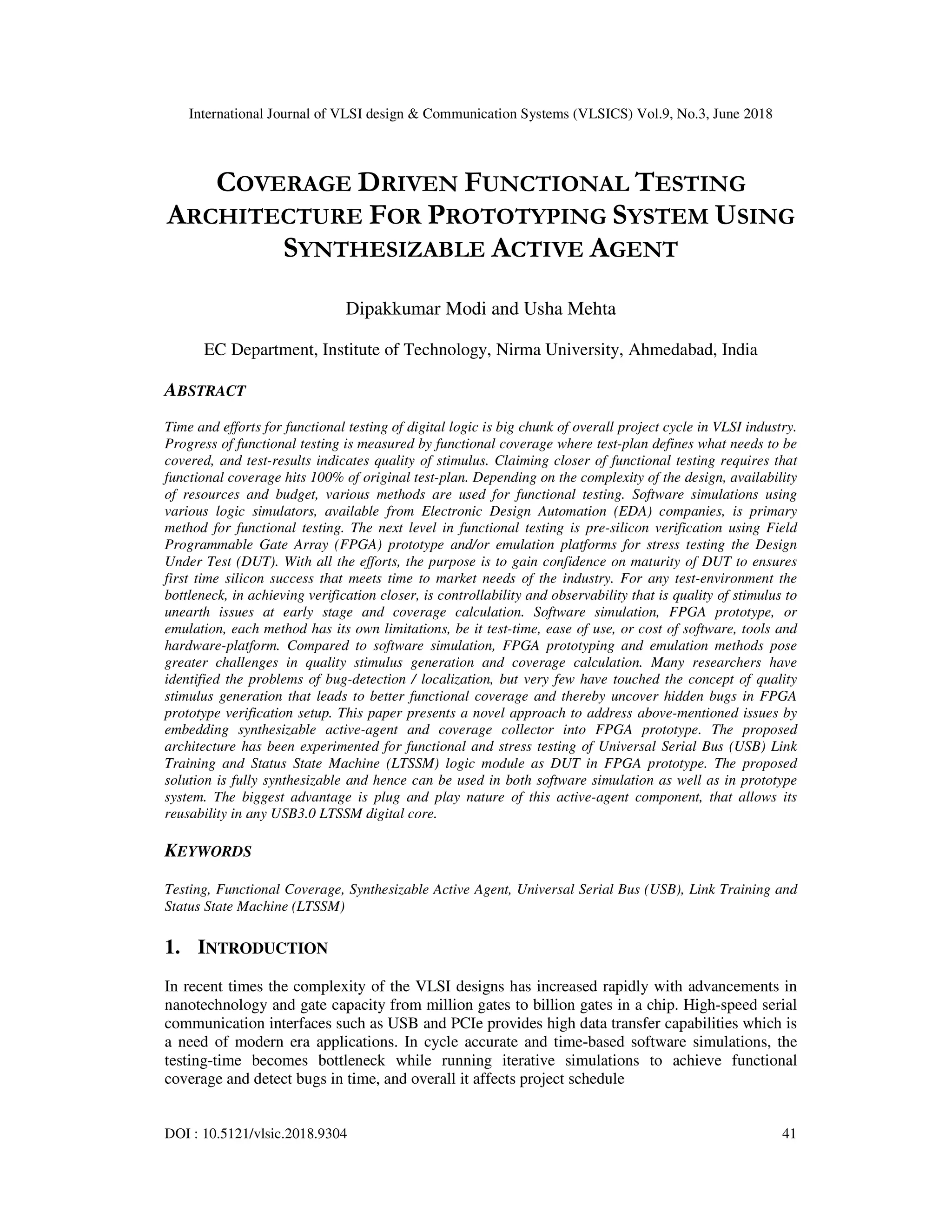 Coverage Driven Functional Testing Architecture For Prototyping System Using Synthesizable