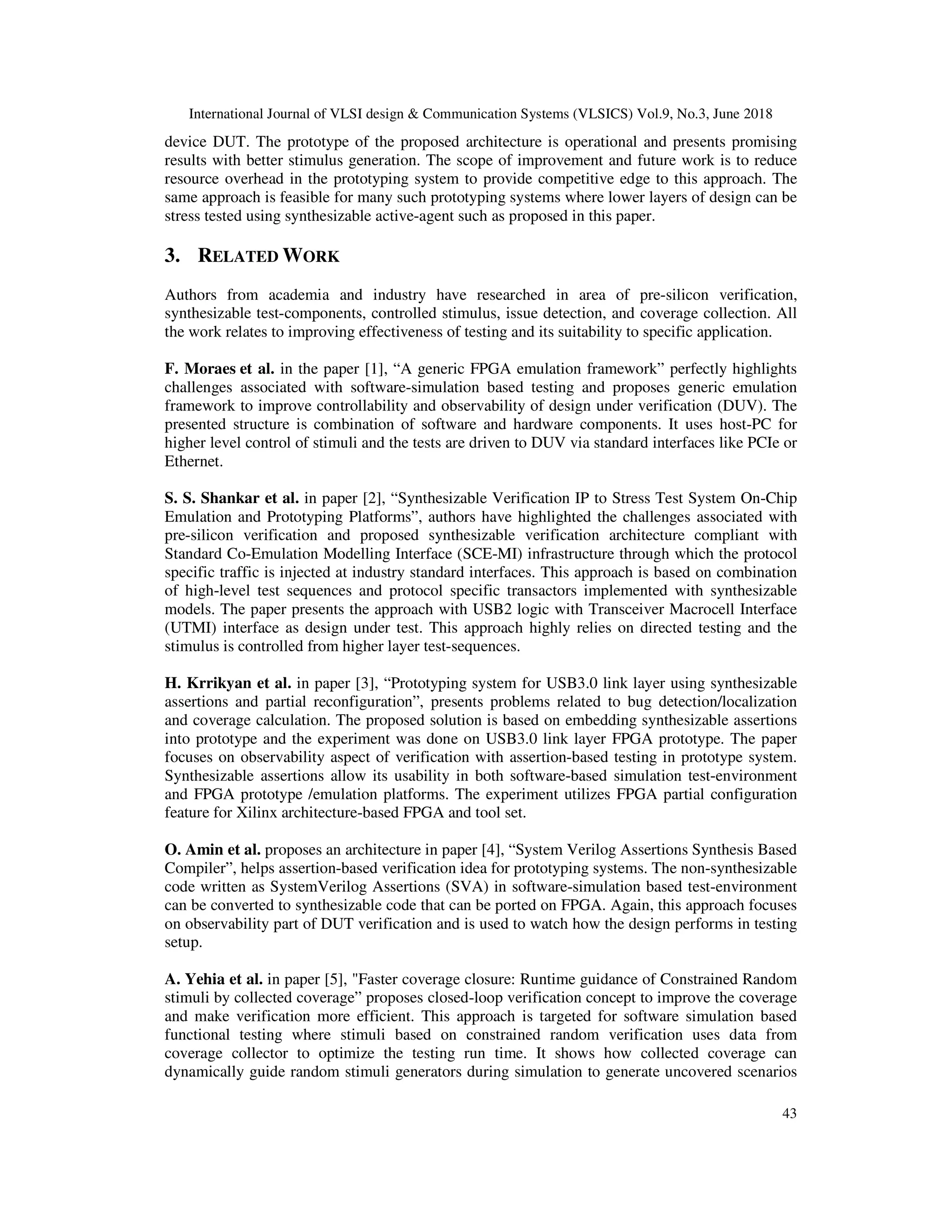 Coverage Driven Functional Testing Architecture For Prototyping System Using Synthesizable