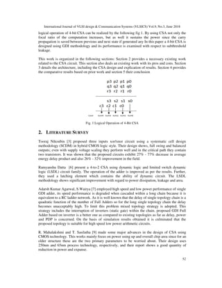 PERFORMANCE EVALUATION OF LOW POWER CARRY SAVE ADDER FOR VLSI ...