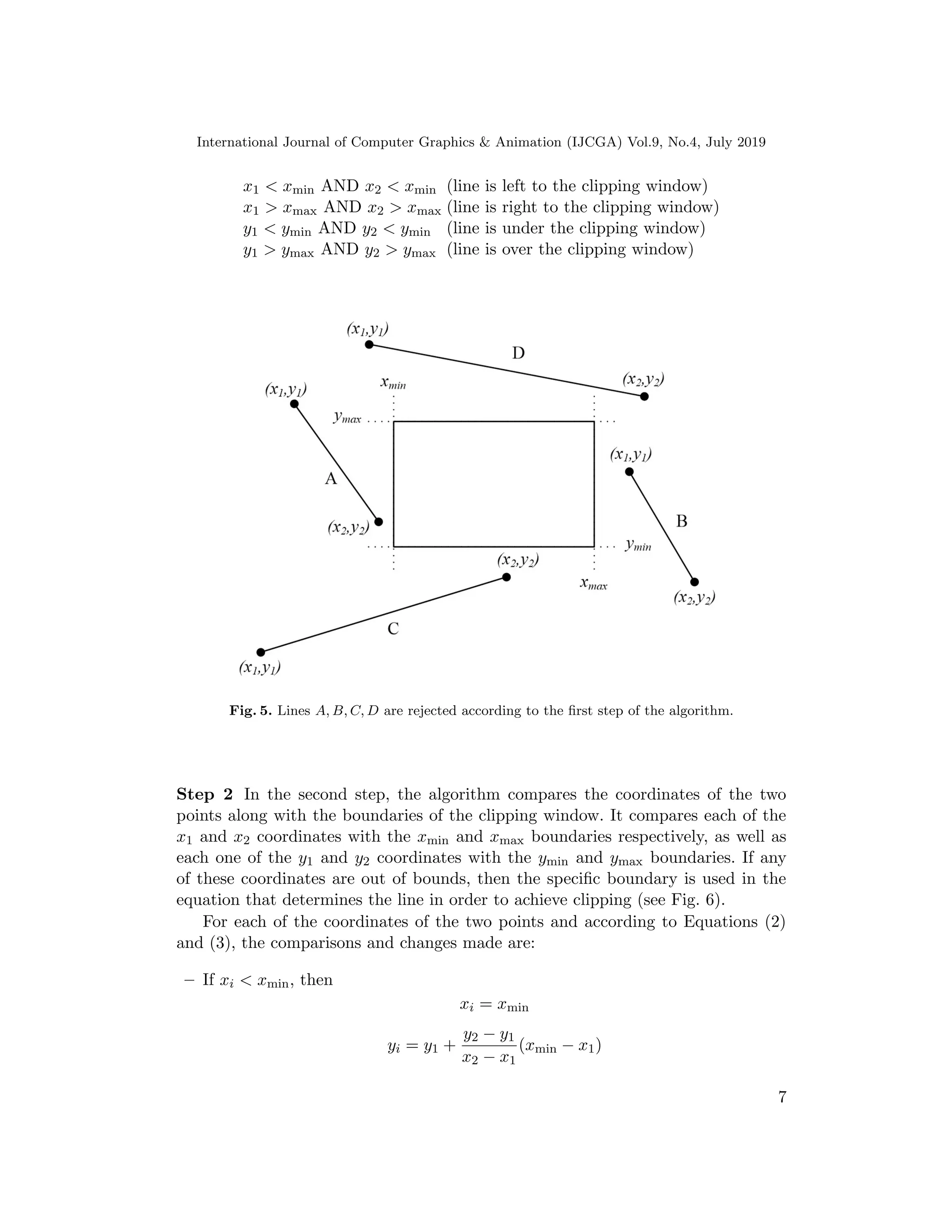Another Simple but Faster Method for 2D Line Clipping | PDF