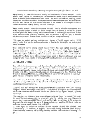 SENTIMENT ANALYSIS FOR MOVIES REVIEWS DATASET USING DEEP LEARNING MODELS | PDF | Artificial ...