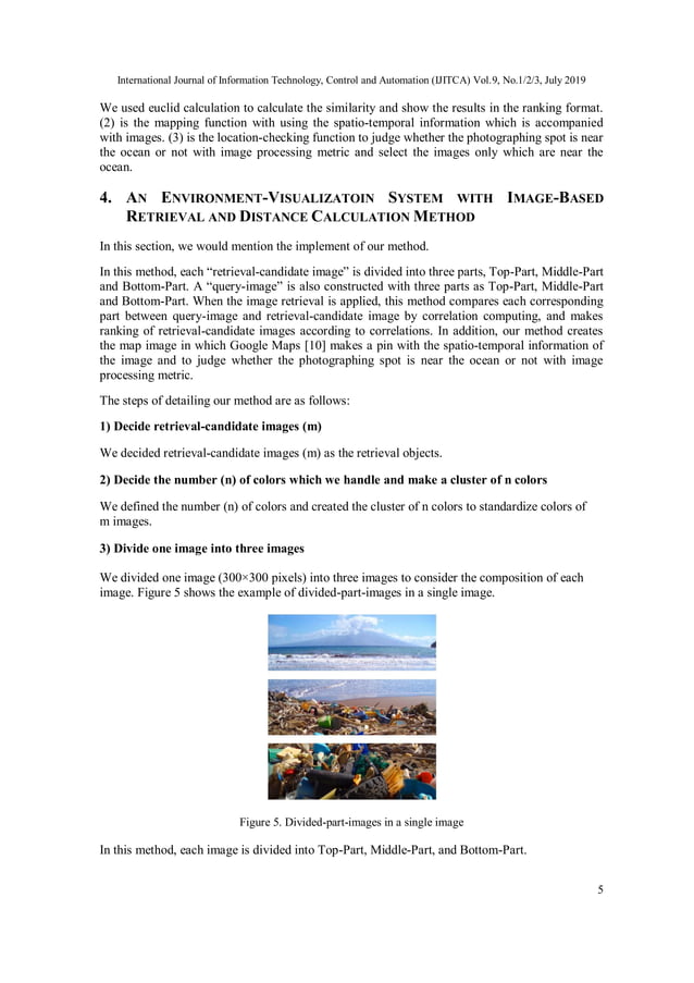 AN ENVIRONMENT-VISUALIZATION SYSTEM WITH IMAGE-BASED RETRIEVAL AND DISTANCE CALCULATION METHOD | PDF