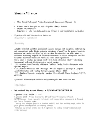 Simona MirescuCV | DOCX