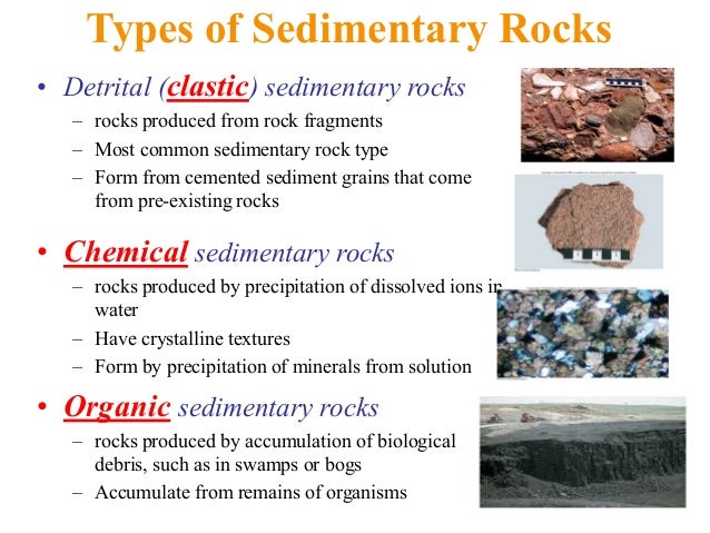 Clastic Sedimentary Rocks Formation
