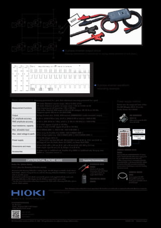 9322 Hioki Differential Probe | PDF