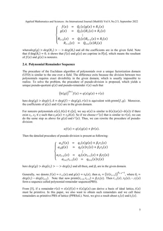 A Probabilistic Algorithm for Computation of Polynomial Greatest Common ...