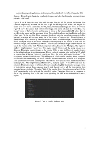 AI_BIRDER: USING ARTIFICIAL INTELLIGENCE AND DEEP LEARNING TO CREATE A MOBILE APPLICATION THAT ...